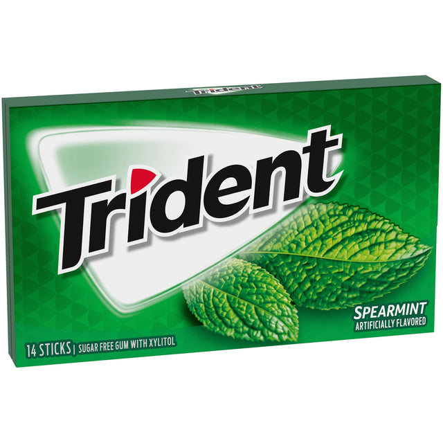 Caja de chicles de menta sin azúcar Trident – KiosClub