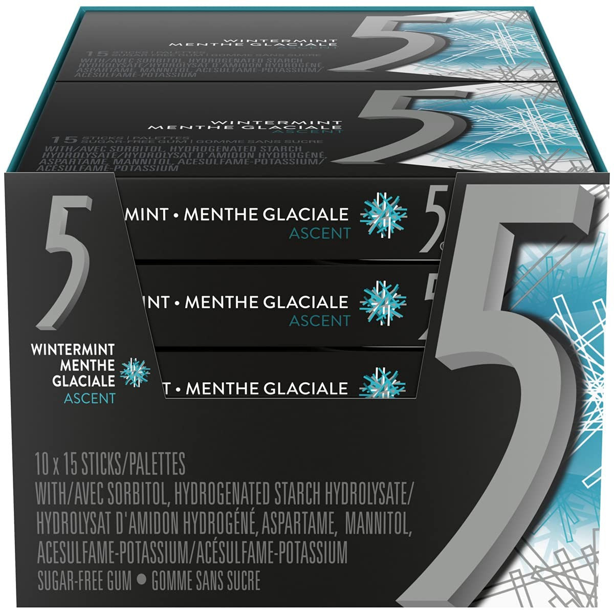 Chicles 5 Ascent sin Azúcar Wintermint Wrigley's – KiosClub