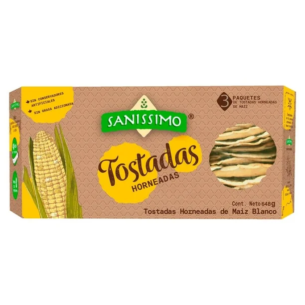 Tostadas de Maíz Horneadas Sanissimo – KiosClub