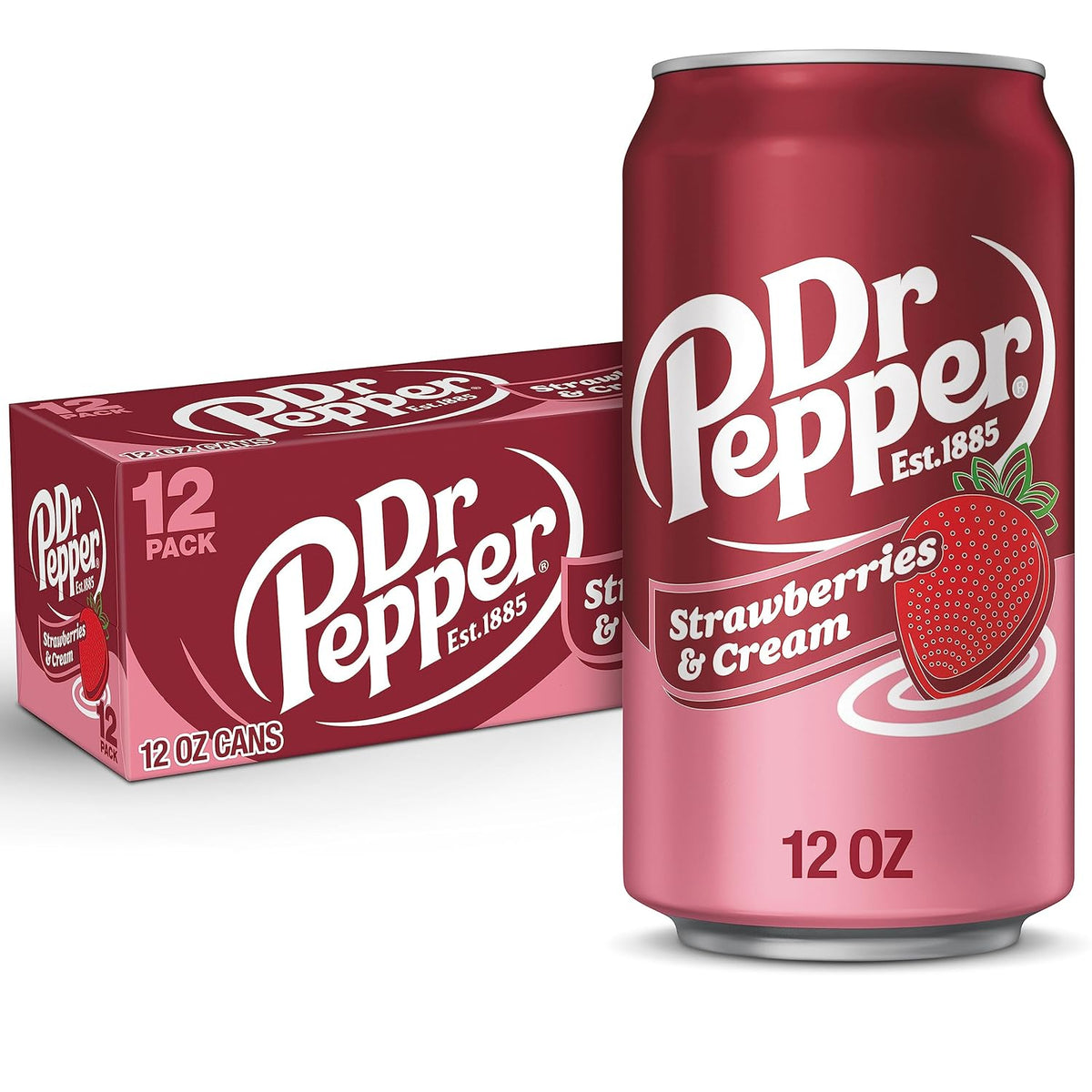 Bebida Frutilla Crema Lata Dr. Pepper 12 un x 355 ml – KiosClub