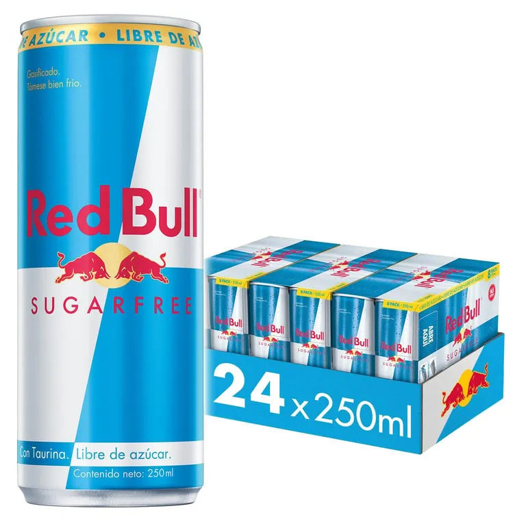 Bebida Energética sin Azúcar Lata Red Bull 24 x 250 ml – KiosClub
